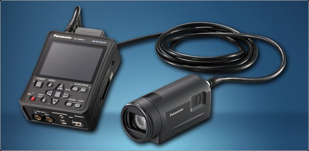 Caméra embarquée: enregistreur Panasonic AVCHD HMR10E et tête de caméra ...